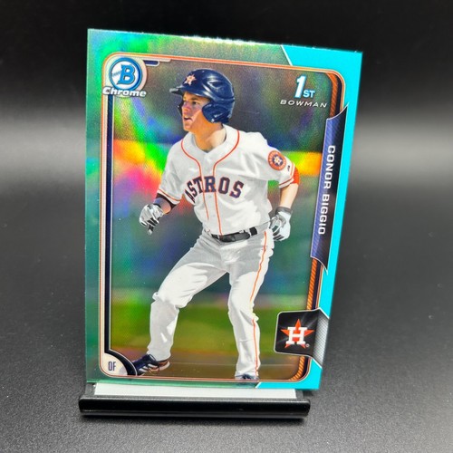 2015 Bowman Chrome #169 Conor Biggio Sky Blue Houston Astros | eBay