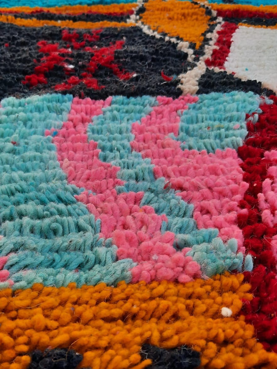 Colorful Morocco Rug Runner Wool Runner Rug Hallway Rug Boujaad Runner ...