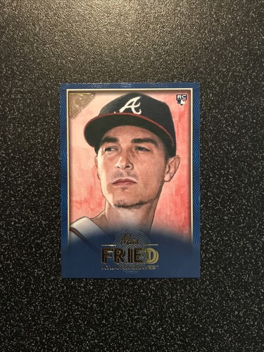 MAX FRIED 2018 Topps Gallery BLUE ROOKIE RC SN# 40/50 CARD# 20 ATLANTA ...