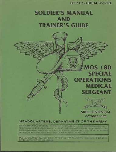 Historical book for Soldier's Manual 18D Special Forces Operations ...