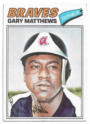 GARY MATTHEWS 1977 Topps Baseball card #194 Atlanta Braves EX+ | eBay
