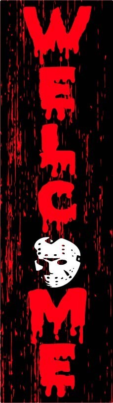 Mini Scape Vertical Welcome Sign Plant Pot Stakes Porch Halloween Decor ...