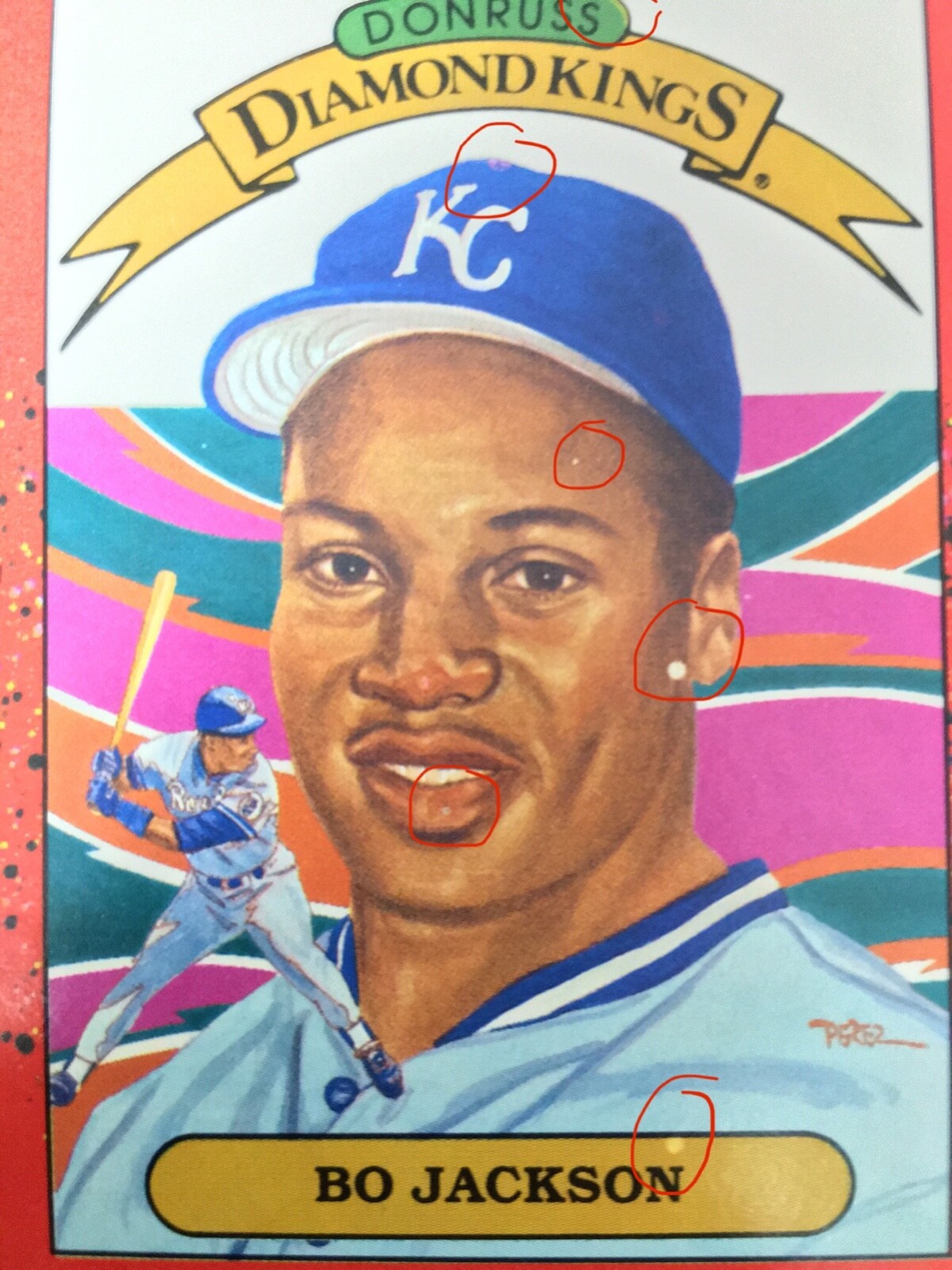 FRESHLY OPENED Bo Jackson Diamond Kings 1990 Donruss #1 RARE **Errors ...