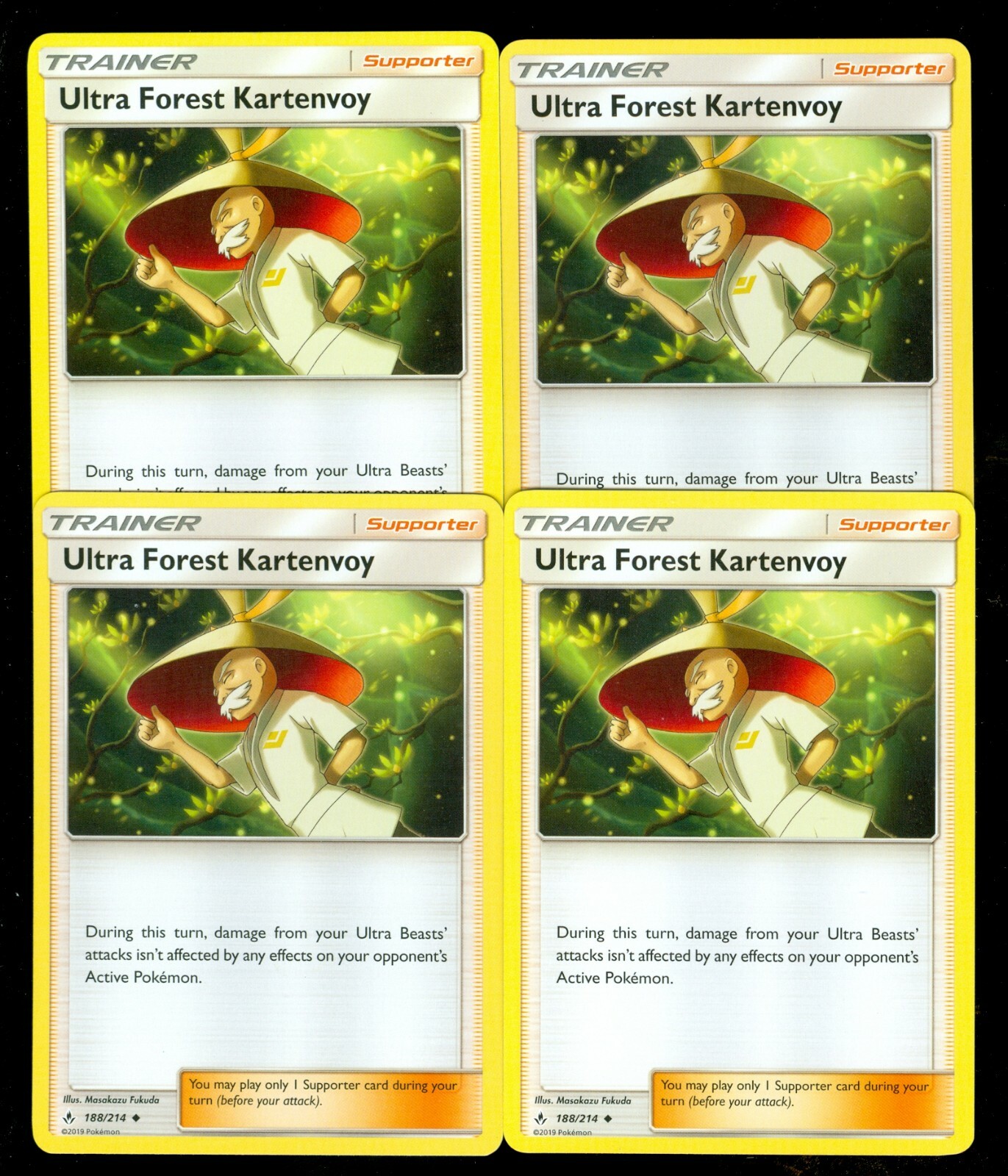 Pokemon ULTRA FOREST KARTENVOY 188/214 Unbroken Bonds - - MINT 4X | eBay