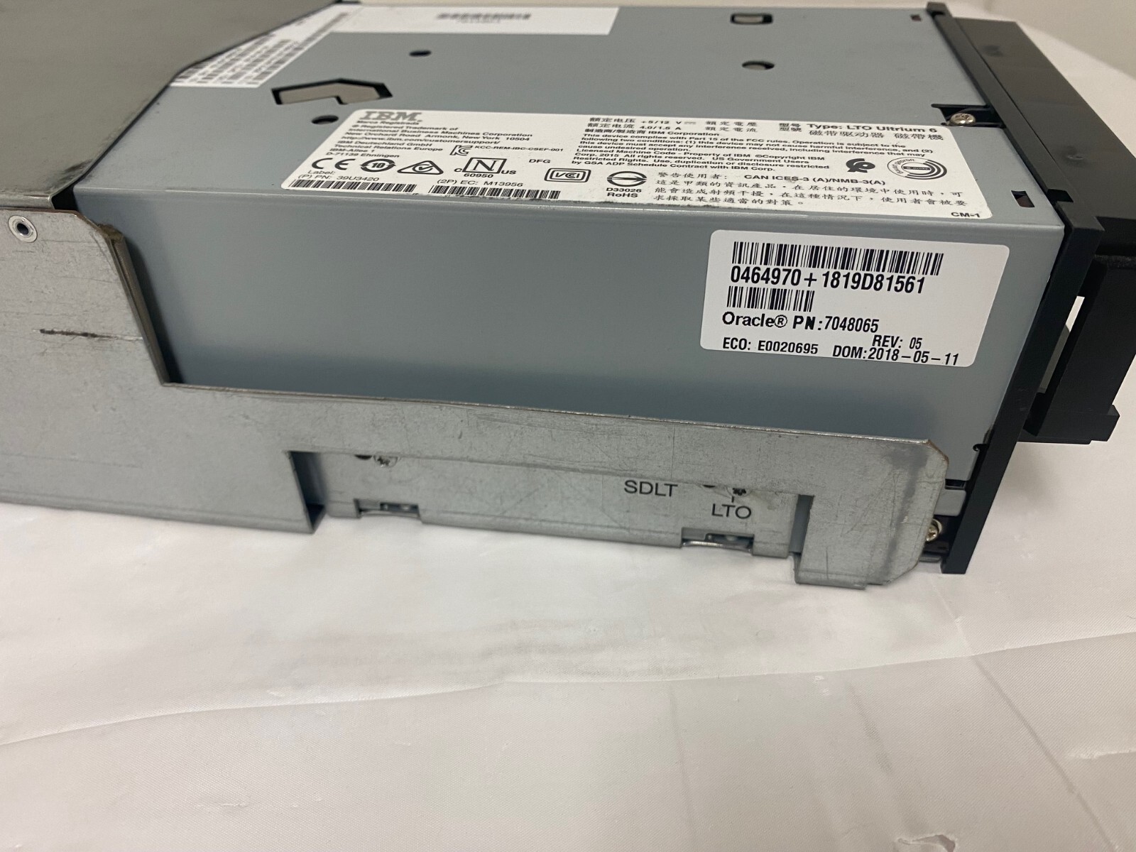 StorageTek LTO6 (IBM) FC Tape Dr and Tray for SL8500, 7048065, 7081267 ...