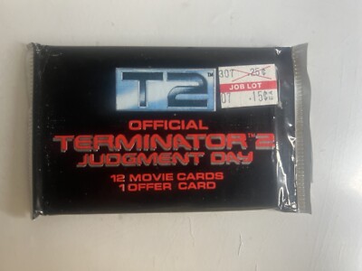 T2 Terminator 2 Judgement Day Cards, 1 SEALED PACK, 12 Cards Impel 1991 ...