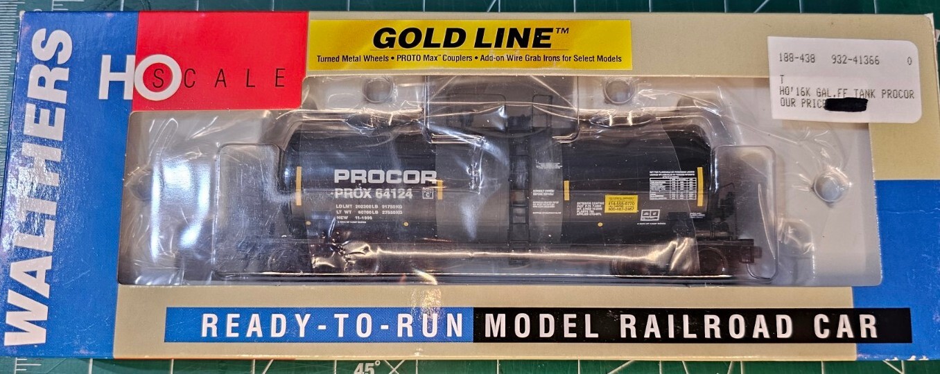 932-41366 Walthers Gold Line Procor 16K Tank Car | eBay
