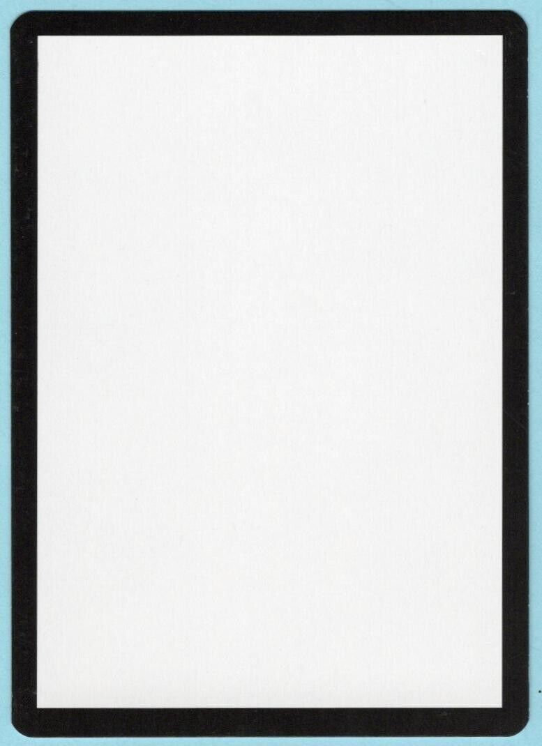 MTG Blank Misprint Error Filler Card White Front Black MTG Blank Misprint Error Filler Card White Front Black