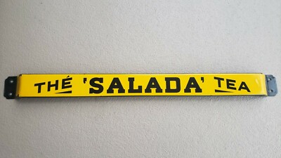 Vintage advertising thé salada tea door push bar soda sign | eBay