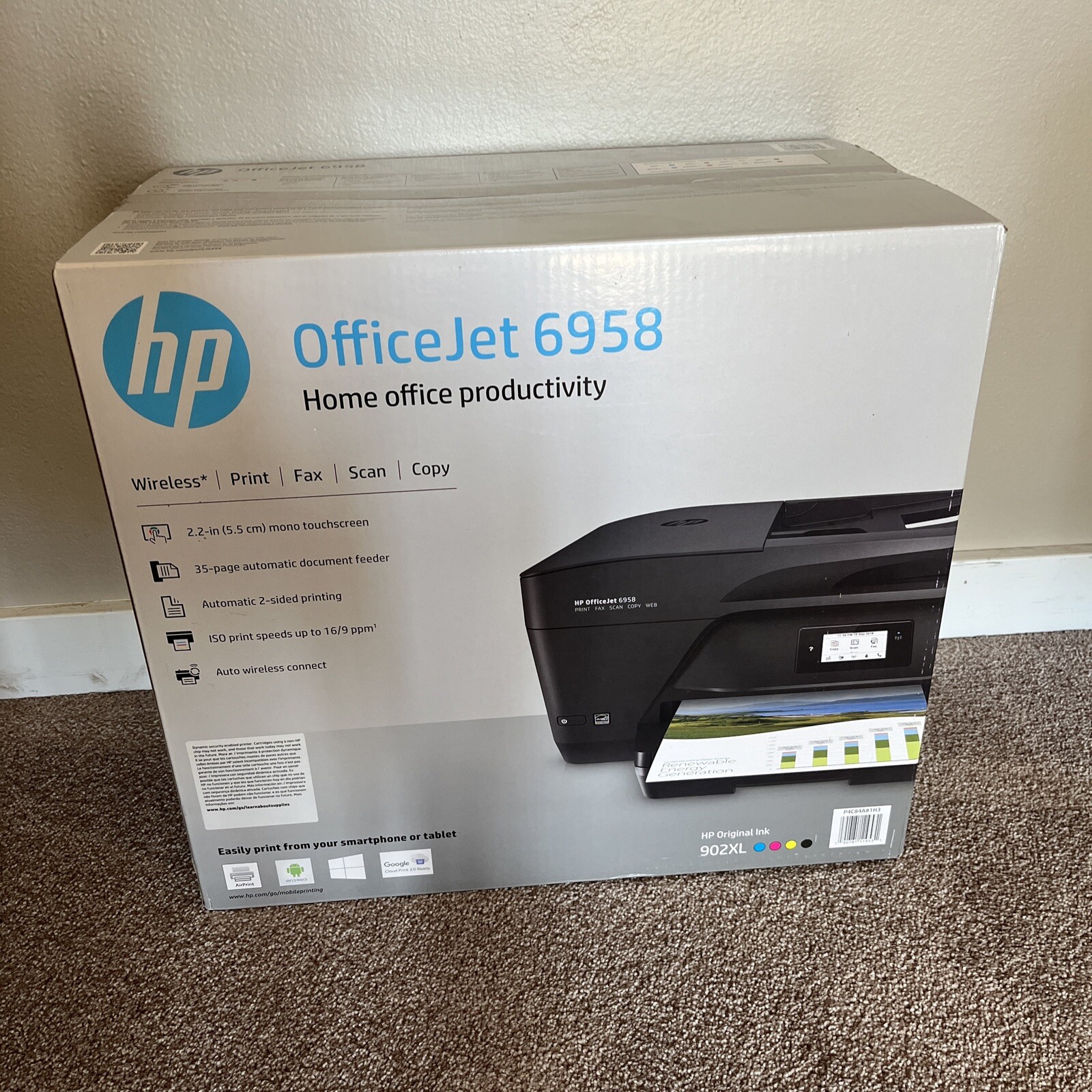 HP Officejet Pro 6958 All-in-one Color Inkjet Printer 27 Pages Printed ...