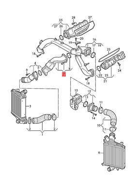 Genuine AUDI VW Audi Q8 Q7 Touareg 4MB 4MG 4MN CR7 Pressure Pipe ...