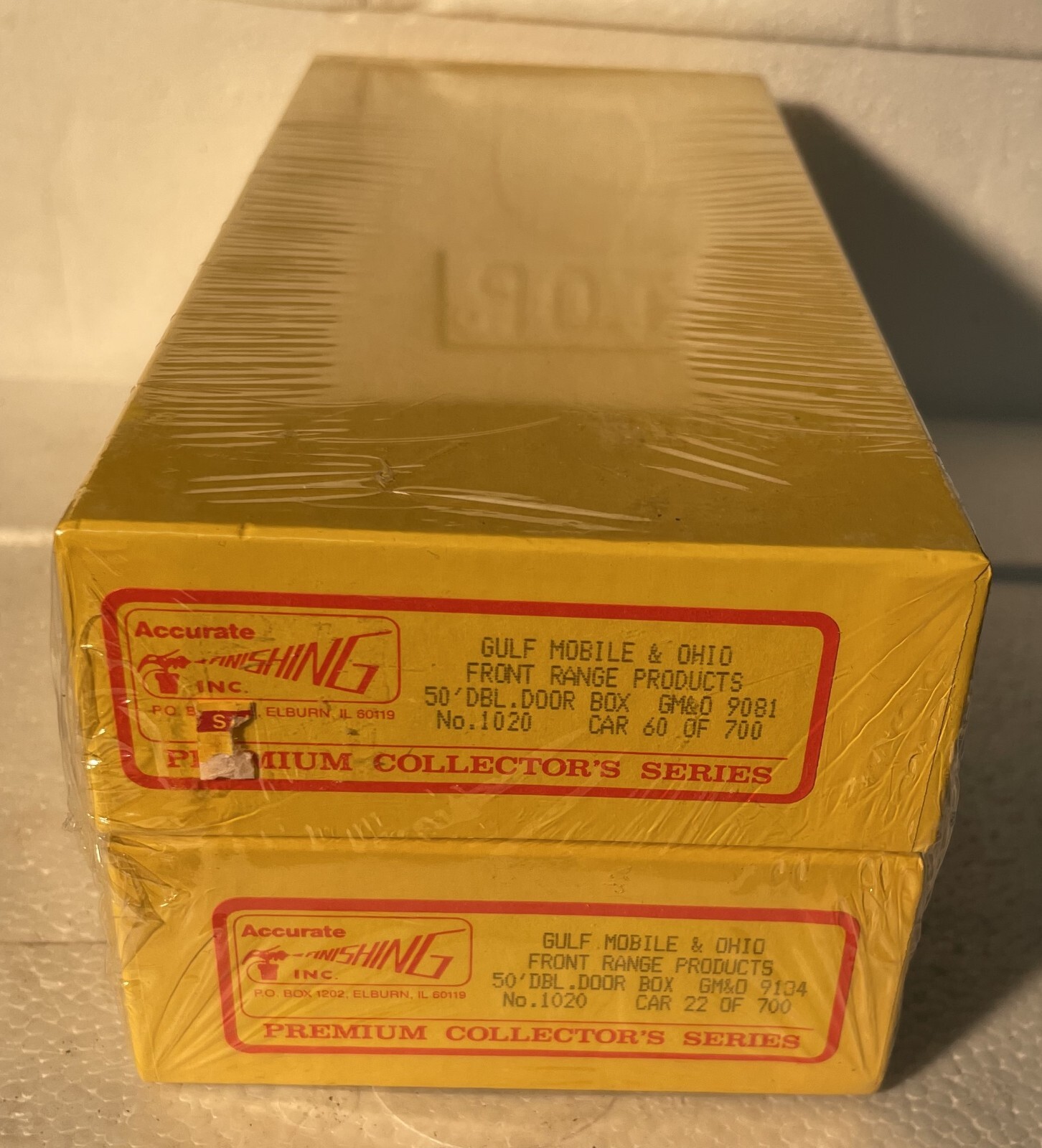 ACCURATE FINISHING HO SCALE 2x UNBUILT MODEL TRAIN KITS #1020 50’ DD ...