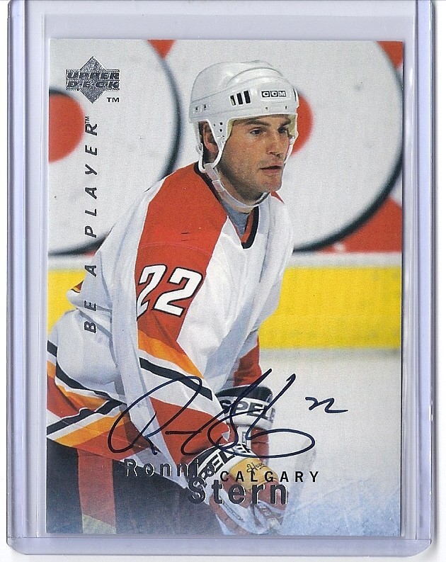 1995-96 UPPER DECK BE A PLAYER RONNIE STERN AUTO BAP UD SIGNATURE ...