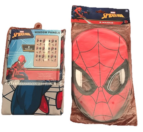 Spider-Man Kids Window Panels—2 Panels—82” x 63” As A Pair + Spider-Man ...
