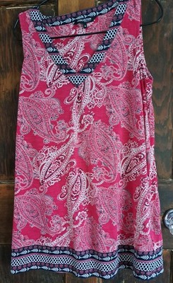 Pink Paisley Print Top 14 The Collection Debenhams | eBay UK