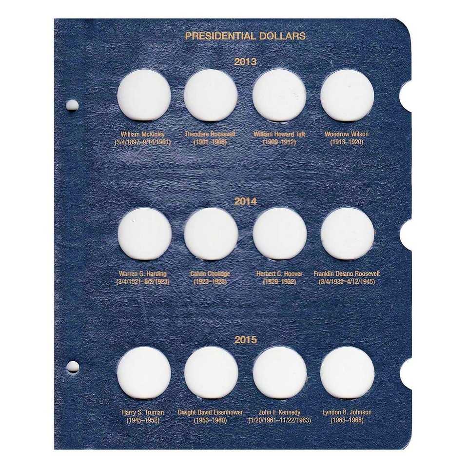 Whitman US Presidential Dollar Coin Album 2007-2016 Date Set #2183 | eBay