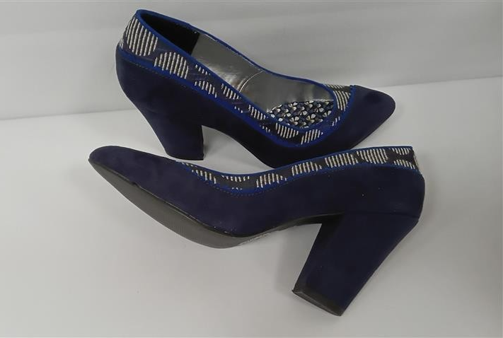 Ruby Shoo 'Elly' Woman's Navy Faux Suede Court Shoes Size:UK 6 - New in ...
