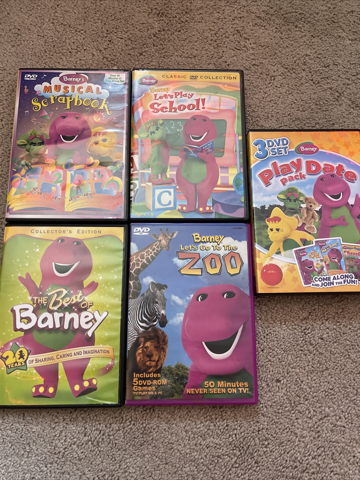 Barney DVD Lot Multiple DVDs Barney The Dinosaur | eBay