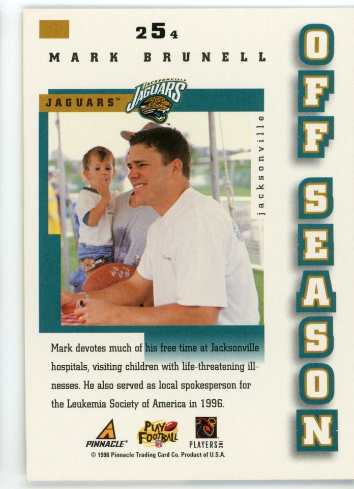 1998 Score Mark Brunell Card #254 | eBay
