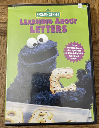 Sesame Street Learning About Letters DVD-Rare-SHIPS N 24 HOURS ...