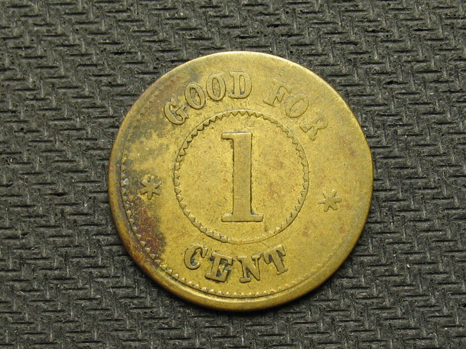 OLD COPPER COIN SALE!! U.S. CIVIL WAR TOKEN "KNICKERBOCKER CURRENCY 1 ...