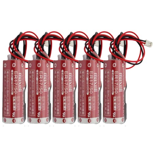 5pack ER17/50 17/50 3.6V 2750mAh Battery Li-ion Batteries with Plug US ...