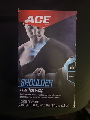 Ace Shoulder Cold/Hot Wrap Adjustable W/ 2 Hot/Cold Packs | eBay