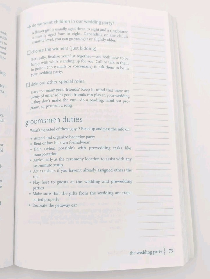 Wedding Planning The Knot Book of Wedding Lists Paperback 196 Pages CR ...