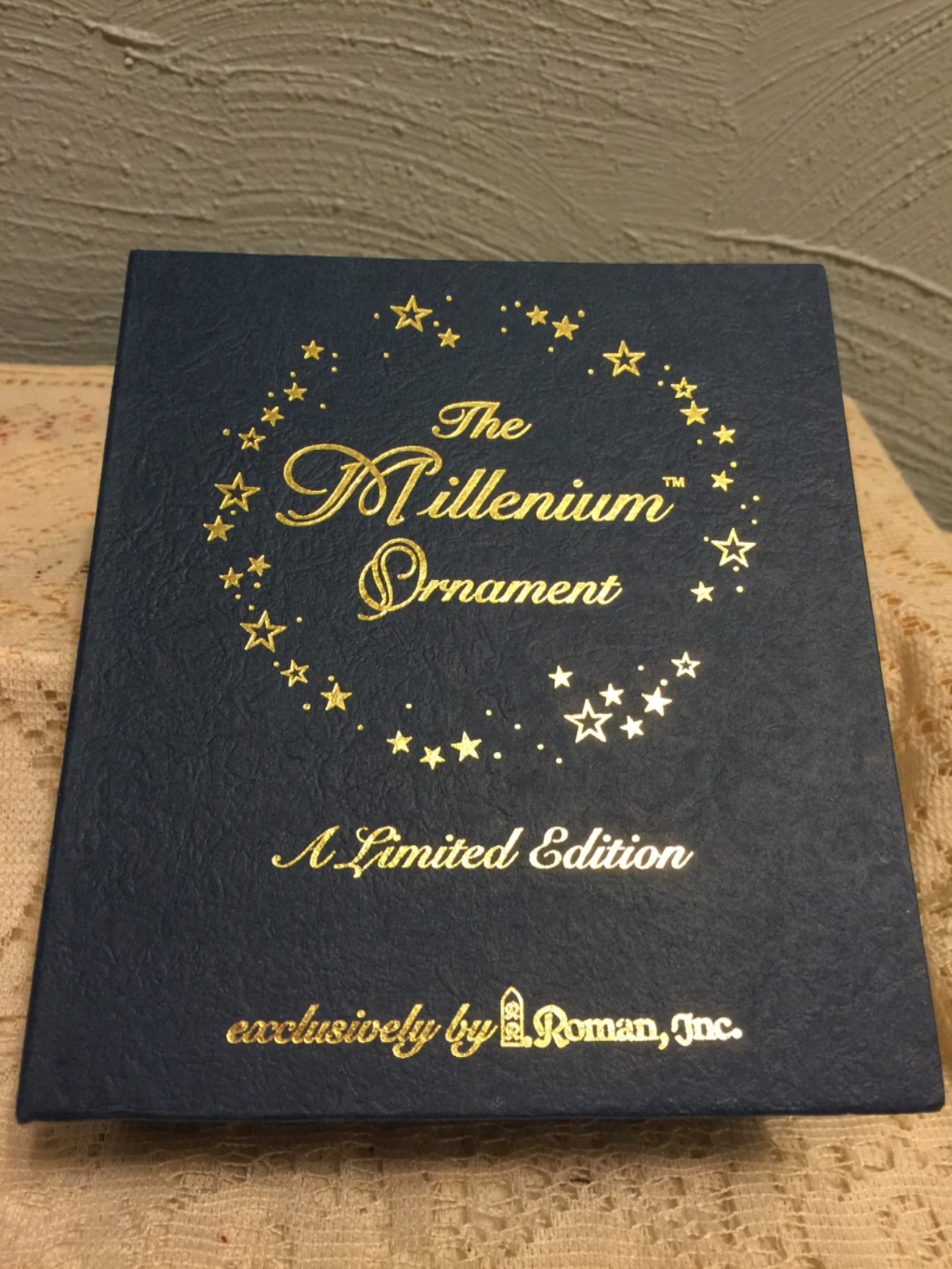 1998 ROMAN INC Joyful Promise PORCELAIN Christmas Ornament MILLENIUM ...