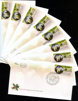 ISRAEL FDC 2007 VENDING MACHINE 001 LABELS DOARMAT CHRISTMAS. x33037 | eBay