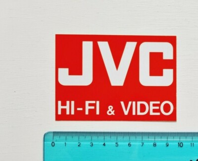 Autocollant JVC Hi-Fi & Vidéo Sticker Autocollant Vintage Années 80 ...