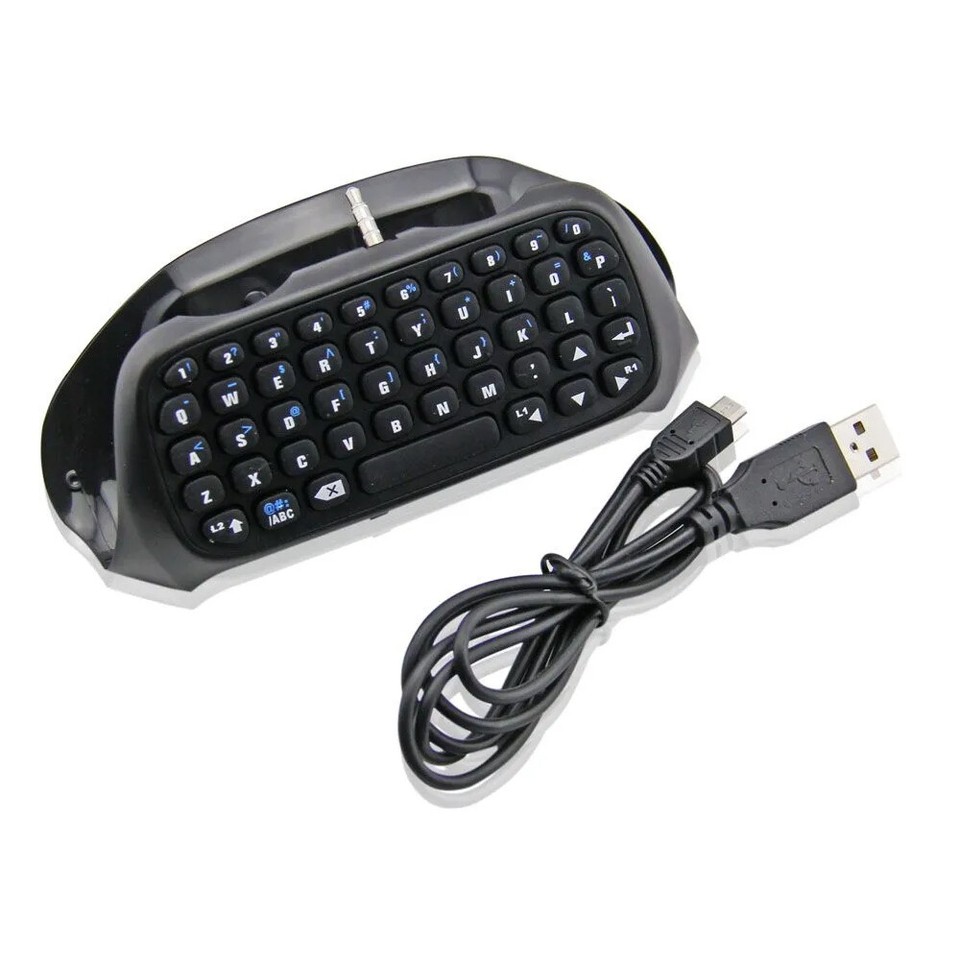 Ps4 Wireless Chatpad Message Keyboard + 2.4G Receiver For PS4 Pro ...