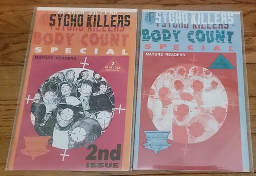 COMIC ZONE PSYCHO KILLERS 1992 "BODY COUNT SPECIAL" #1 & 2 FIRST ...