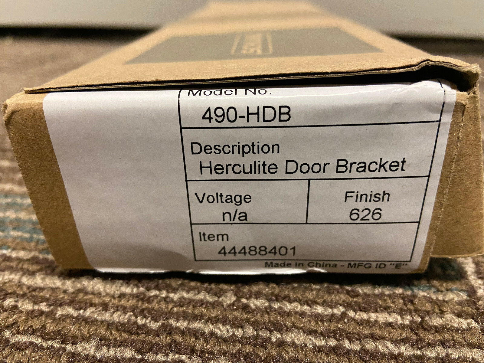 Schlage 490-hdb Hdb490 Herculite Door Brackets for M490 HDB for sale ...