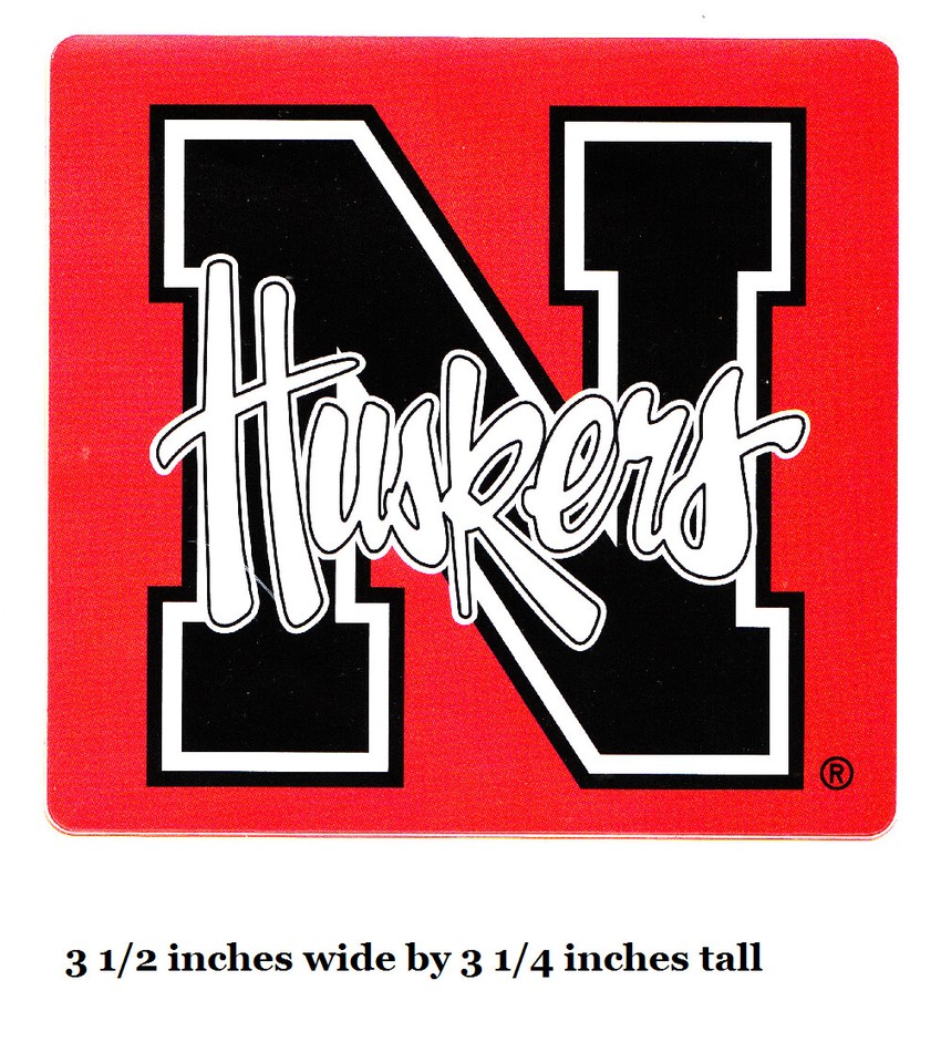 23 STYLES- Nebraska CornHuskers Wall Decal University of Huskers ...