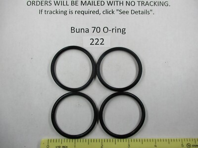 222 O-ring 1-1/2" ID x 1-3/4" OD x 1/8" thick. Buna-70. Quan 4. | eBay