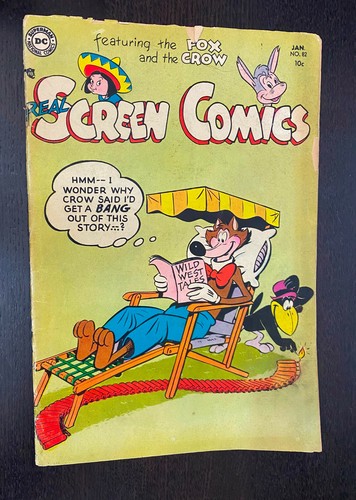 SCREEN COMICS #82 (DC Comics 1955) -- Silver Age Humor -- GD+ ...