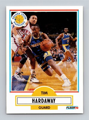 Tim Hardaway 1990 Fleer Rookie #63 RC Warriors HOF NM | eBay