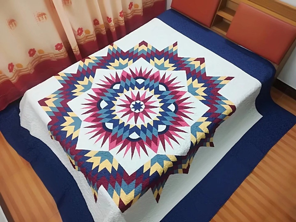 Holiday Sale King Size Machine Patchwork Quilt #130 | eBay