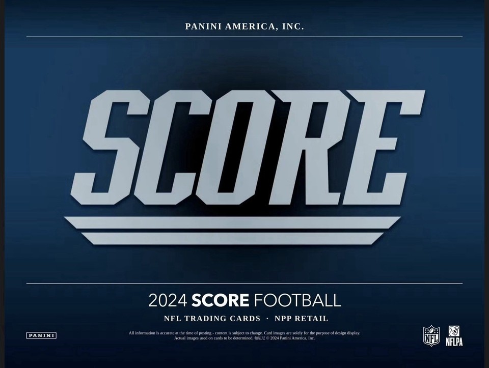 2024 Panini Score NFL Football Jumbo Value 12 Factory Sealed Pack Box ...