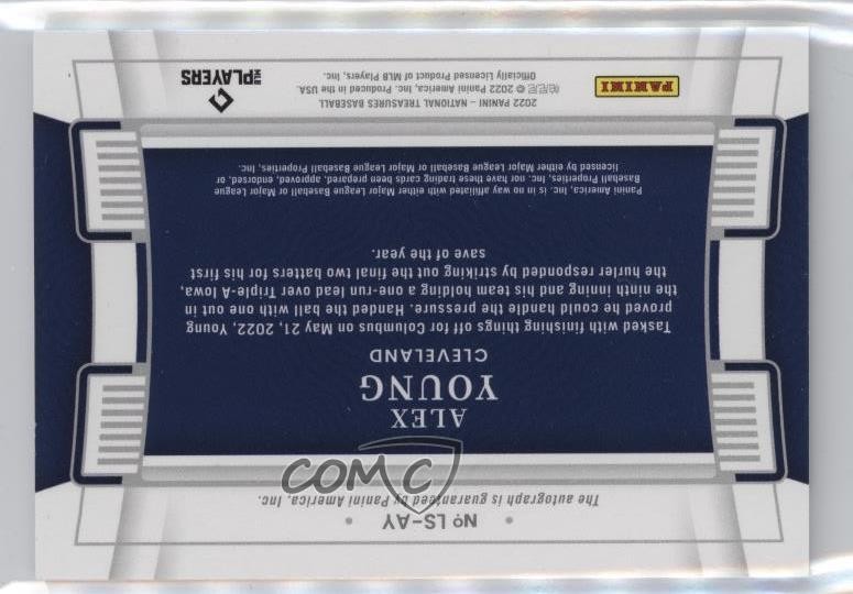 2022 Panini National Treasures Legacy Signatures Gold /25 Alex Young # ...