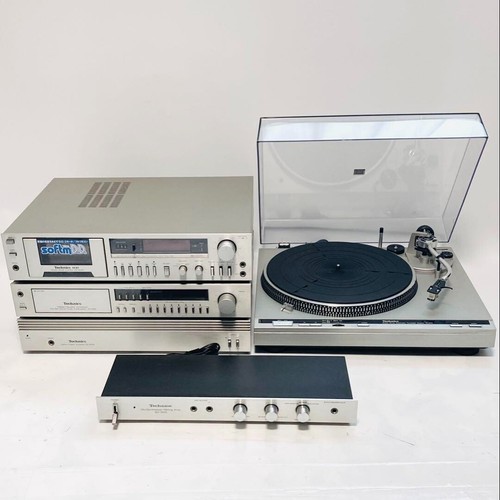 Technics Audio Set SL-D33 Turntable M45 Cassette ST-K808 Tuner SE-A806 ...