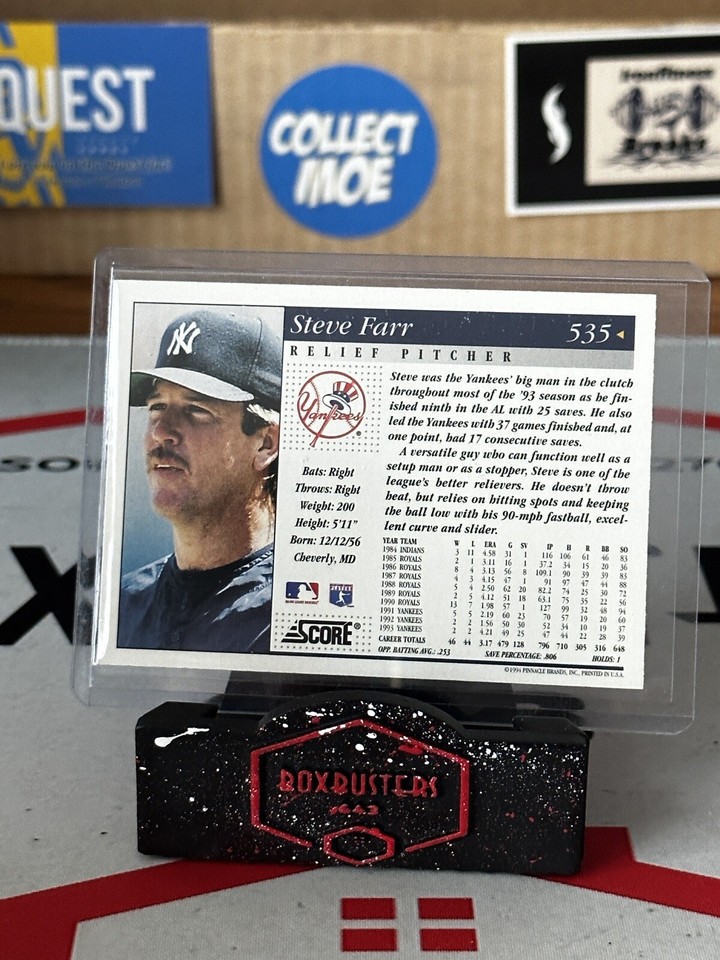1994 Score Steve Farr | eBay