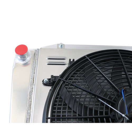 4 Rows Radiator+Shroud Fan For Ford Bronco Wagon/Roadster 5.0L 302 V8 ...
