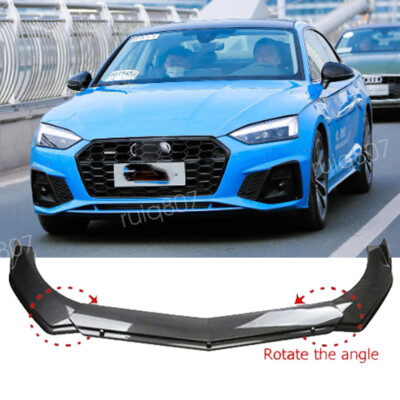 For Audi A5 S5 RS5 CARBON Fiber Style Front Bumper Lip Splitter ...