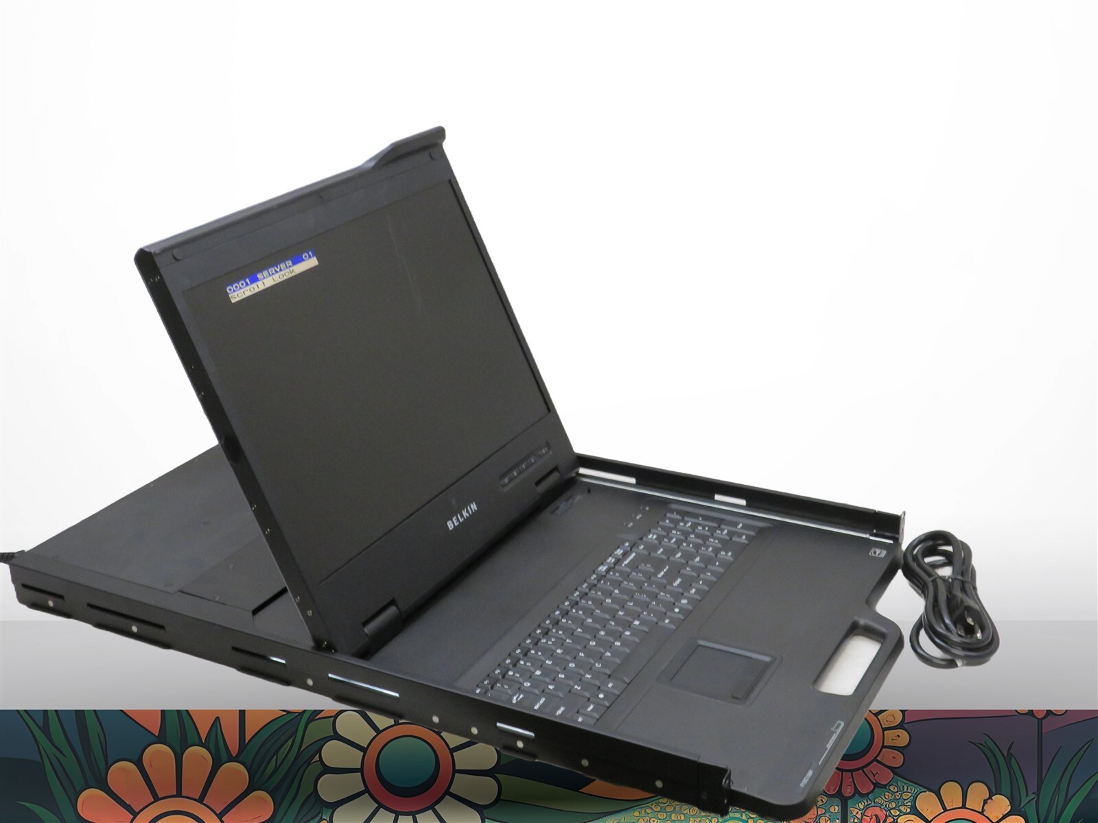 Belkin 19in Widescreen LCD RackMount Console w/ 8-Port KVM F1DC108H | eBay