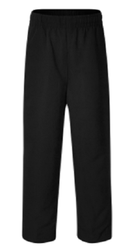 Flack microfibre straight leg track pants with zip - black size 16Y ...