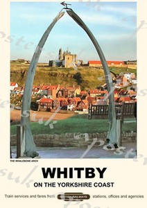 Vintage Style Railway Poster Whitby Whale Arch A4/A3/A2 Print | eBay