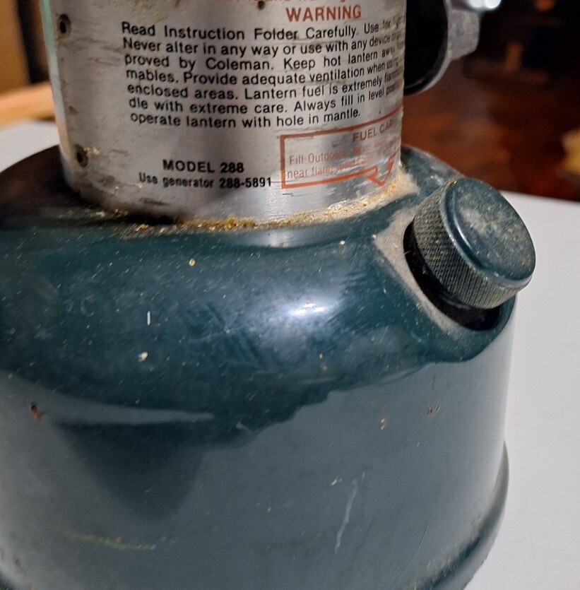 Coleman Model 288, CL2, Adjustable Gas Lantern USA | eBay