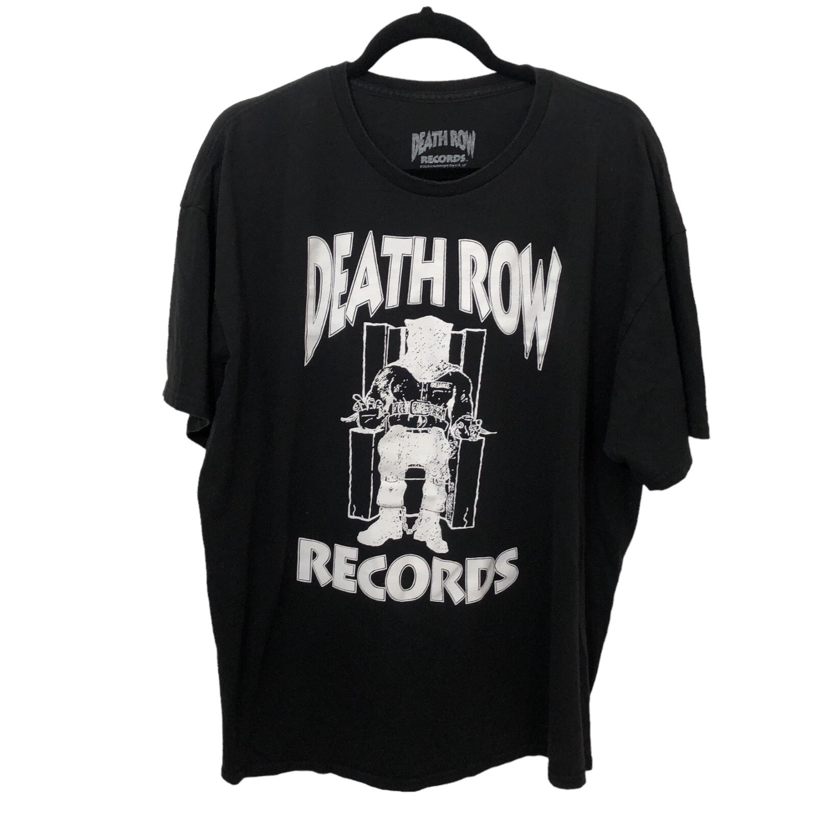 Men's Death Row Records Black White Printed Crewneck … - Gem